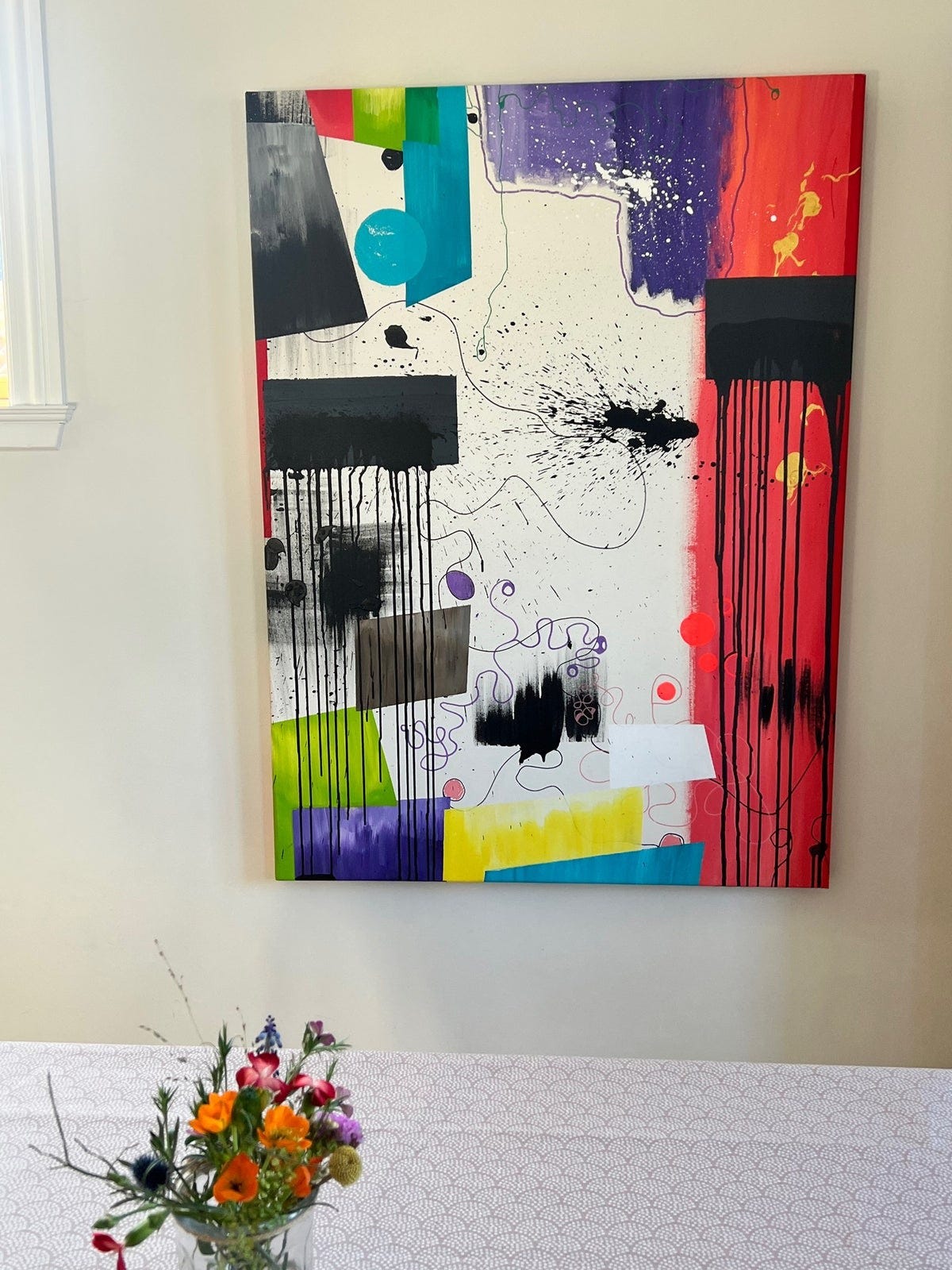 Akrylmaleri, Christina Julsgaard, motiv: Abstrakt | DBA