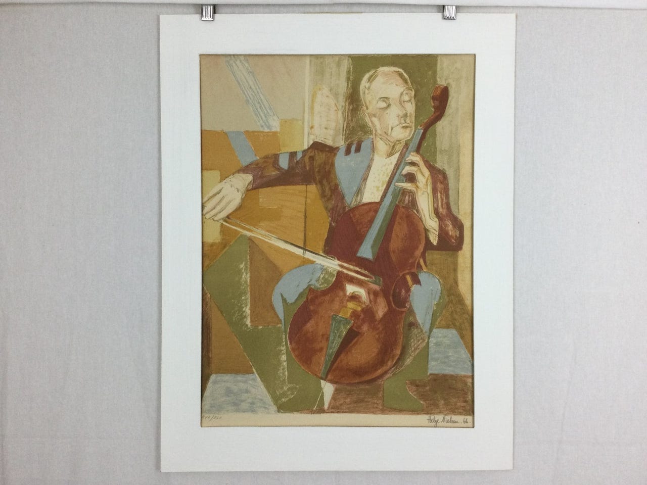 Grafisk farve tryk, Helge Nielsen - 1966, b: 49 h: 63 | DBA
