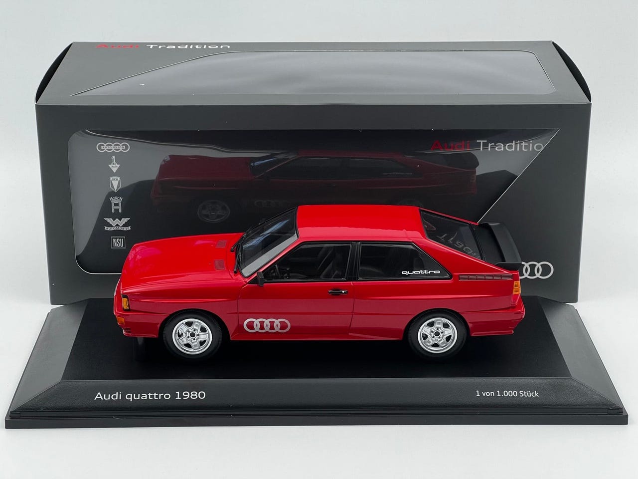 Modelbil, 1980 Audi Coupé Quattro, skala 1:18 | DBA