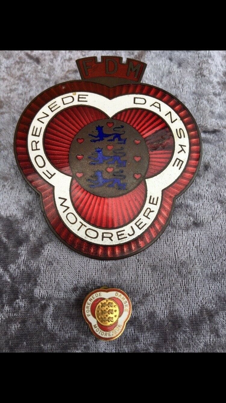Flot Gammelt FDM emblem/emalje skilt FRA 39,- | DBA