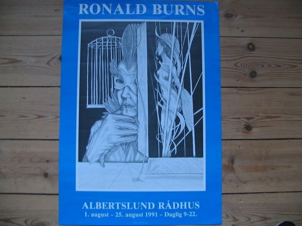 Plakat, Ronald Burns (1942 -2024), b: 42 h: 59,5 | DBA