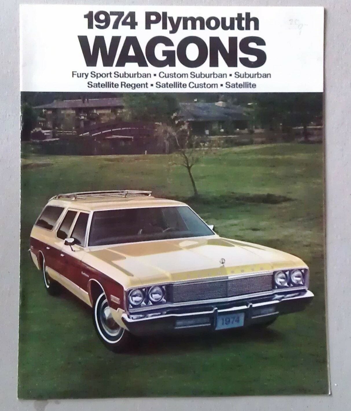 Brochure 1974 Plymouth Wagons., Chrysler, emne: bil og motor | DBA