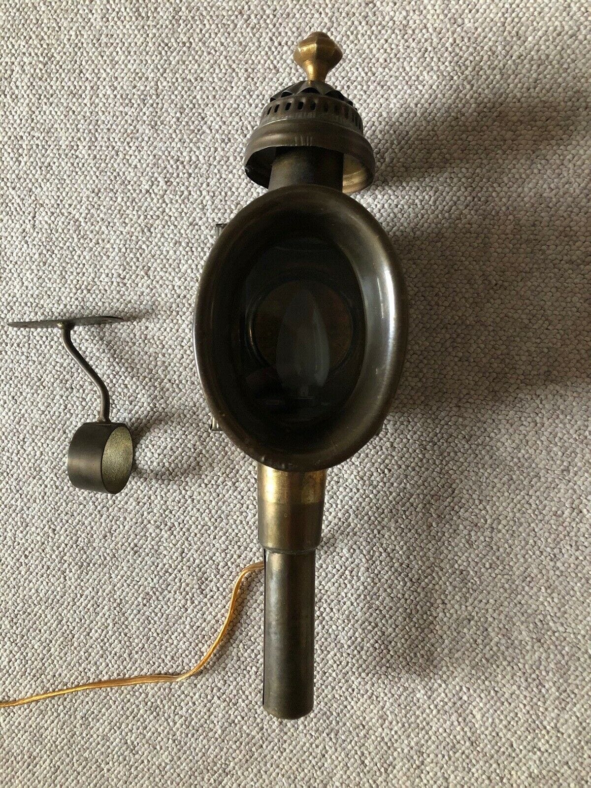 Hestevogns Lampe, Messing, 100 år gl. | DBA