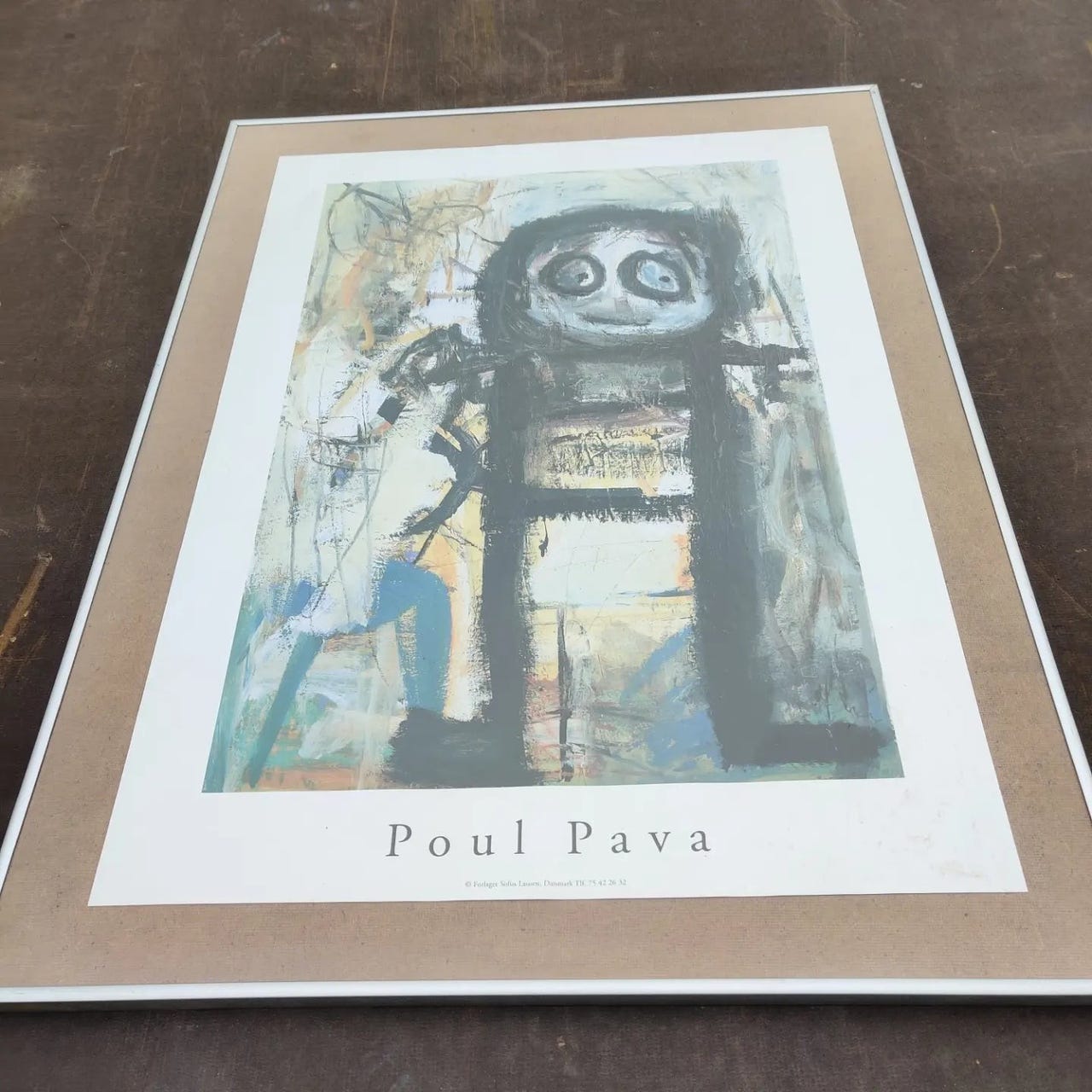 Plakat, Poul Pava, motiv: Abstrakt mand | DBA