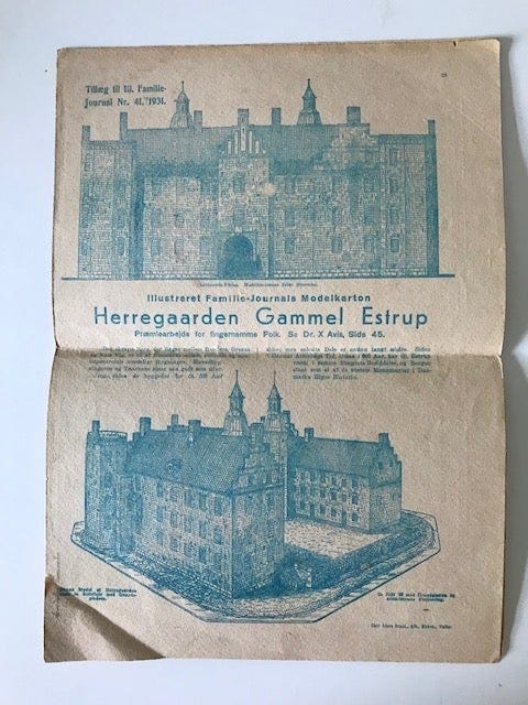 Andet, Modelkarton Herregaarden Gammel Estrup | DBA