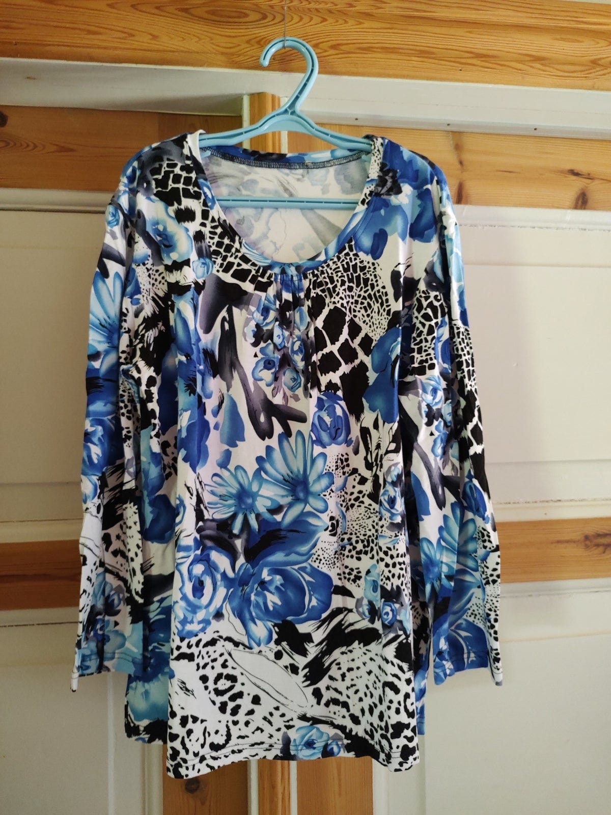 T-shirt, Blå bluse, str. 40 | DBA