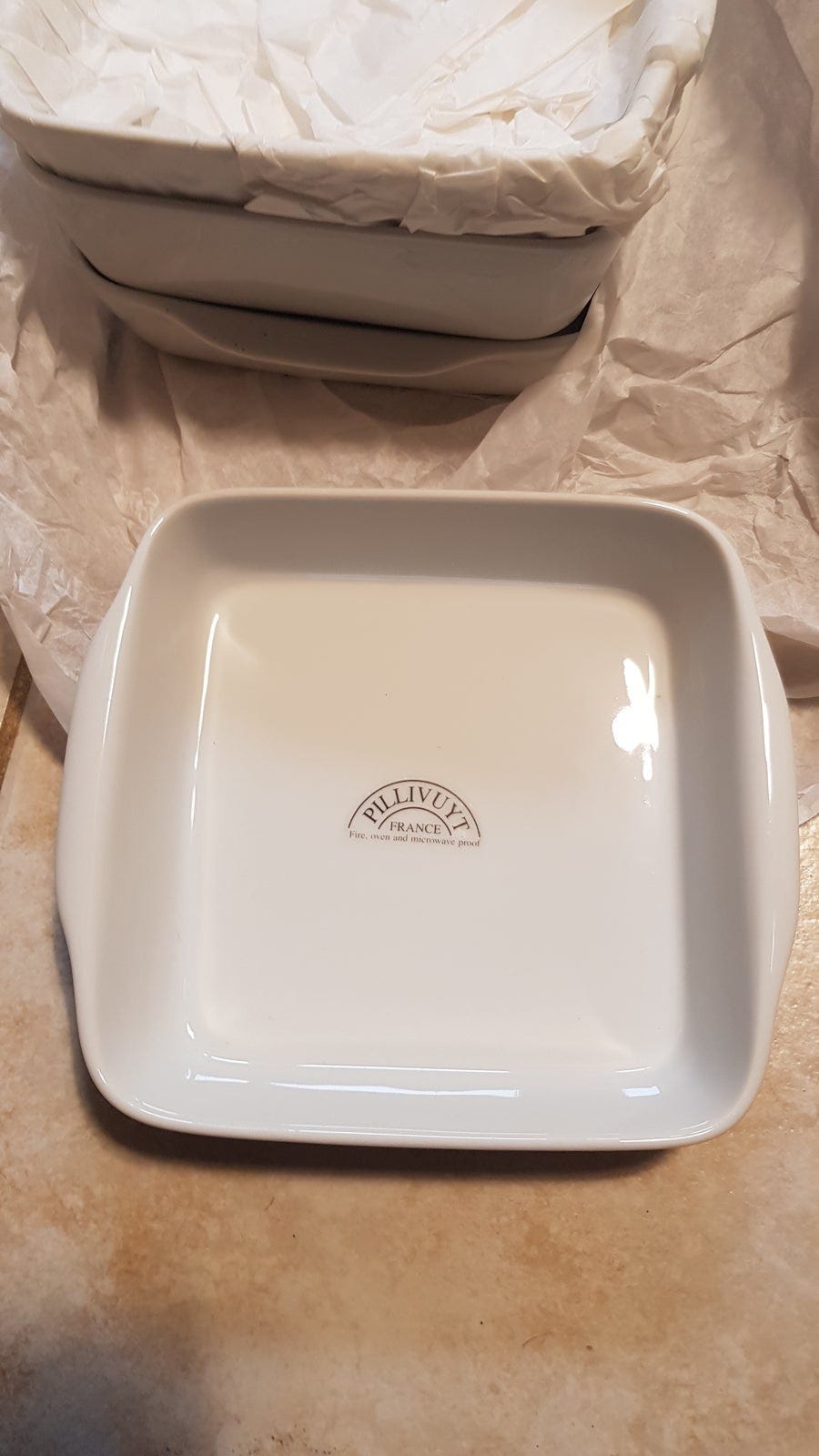 Porcelæn, Fad ildfast depose skål 14x14, Pillivuyt ny ubrugt | DBA