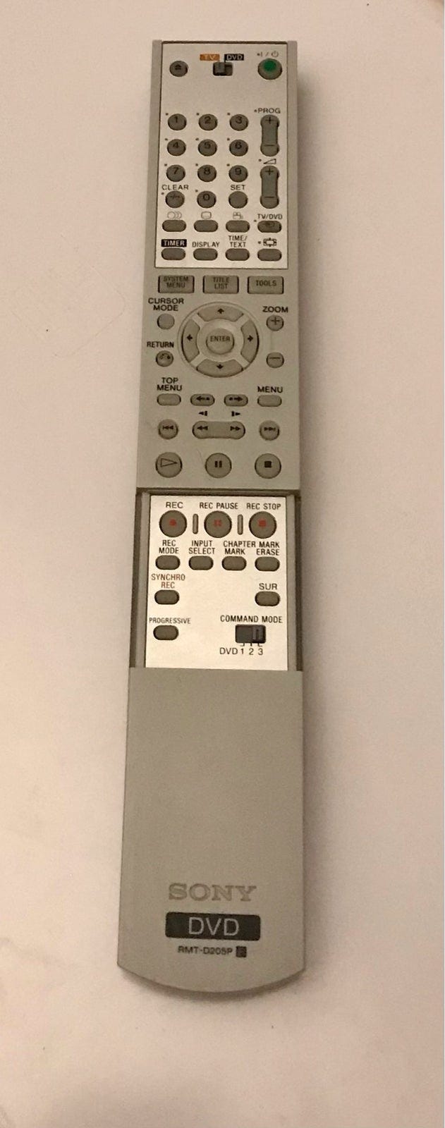 Fjernbetjening , Sony RMT-D205P, God | DBA