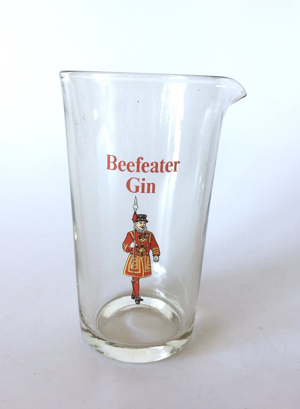 Vintage Beefeater Gin kande af glas | DBA