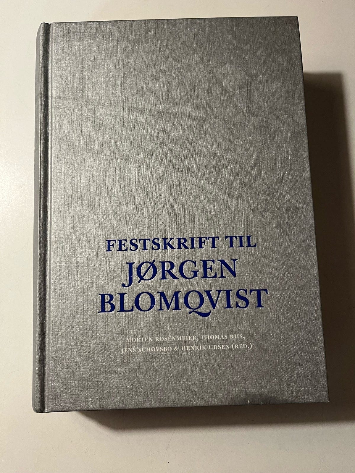 Festskrift til Jørgen Blomqvist, Morten Rosenmeier, emne: jura | DBA