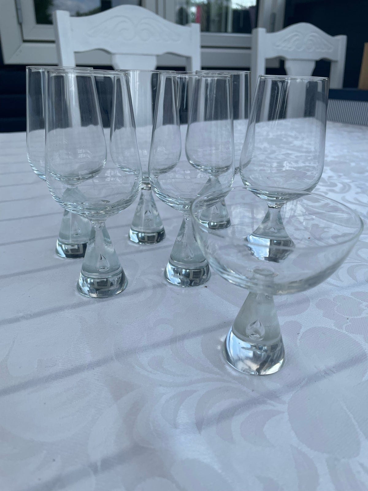 Glas, Likørskål og hedvin/sherry glas, Holmegaard Princess | DBA