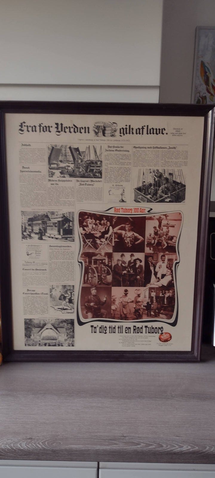 Andre samleobjekter, Rød tuborg plakat 100 års fødselsdag | DBA