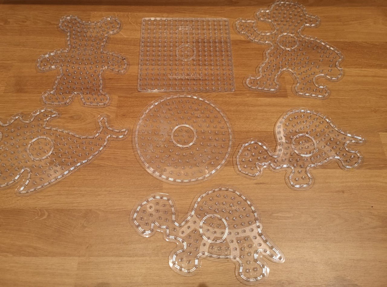 Perler/plader, 7 fine perleplader maxi, Hama | DBA