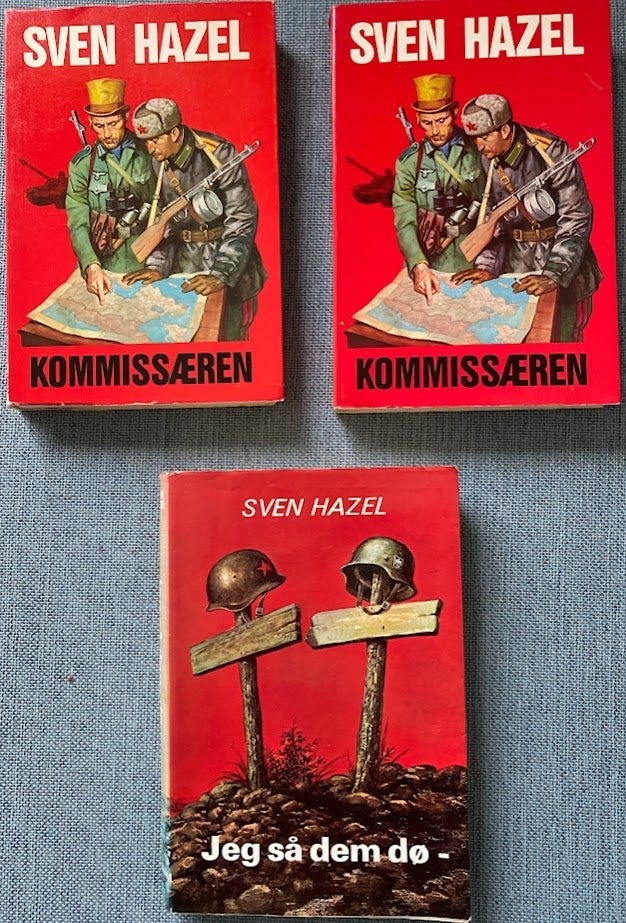 Sven Hazel. Kommissæren, Jeg så dem dø, genre: historie | DBA