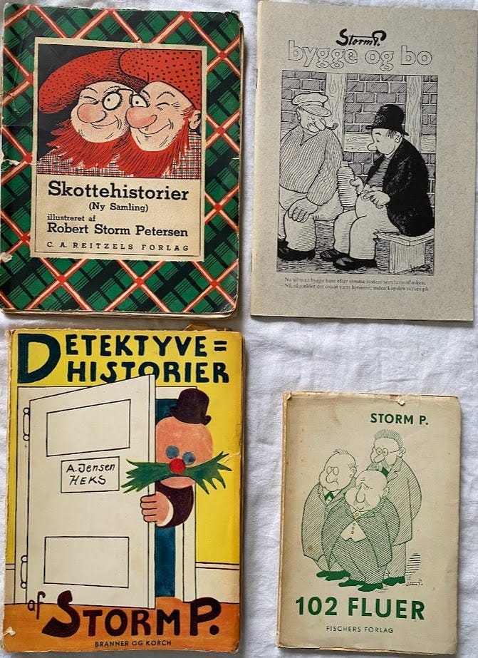 Storm P., 4 små gamle hæfter. Genre: humor | DBA