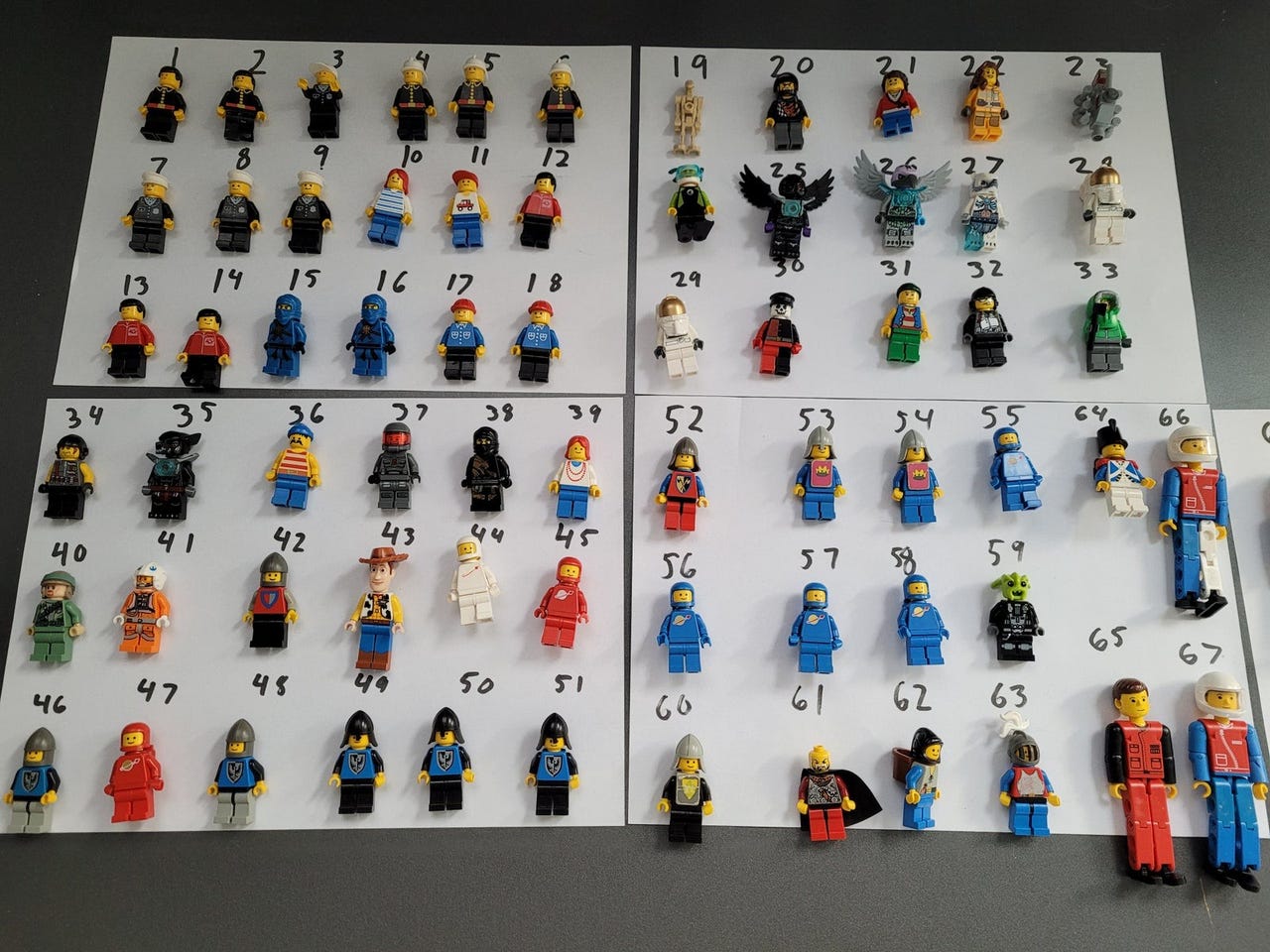 Lego Minifigures, Lego Star wars, castle og space minifigure | DBA