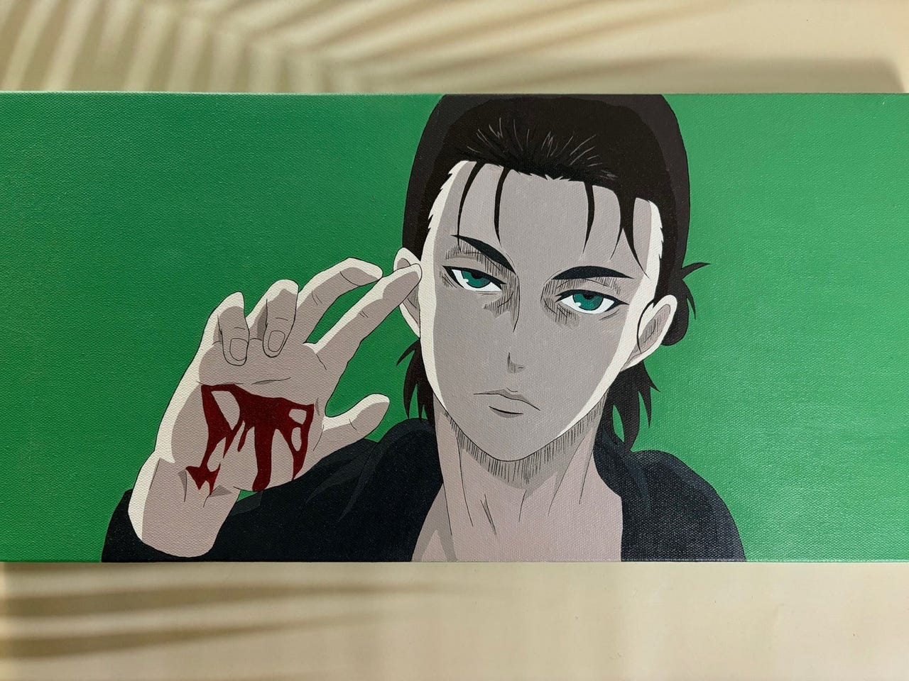 Akrylmaleri, Attack on titan, Eren Yeager | DBA