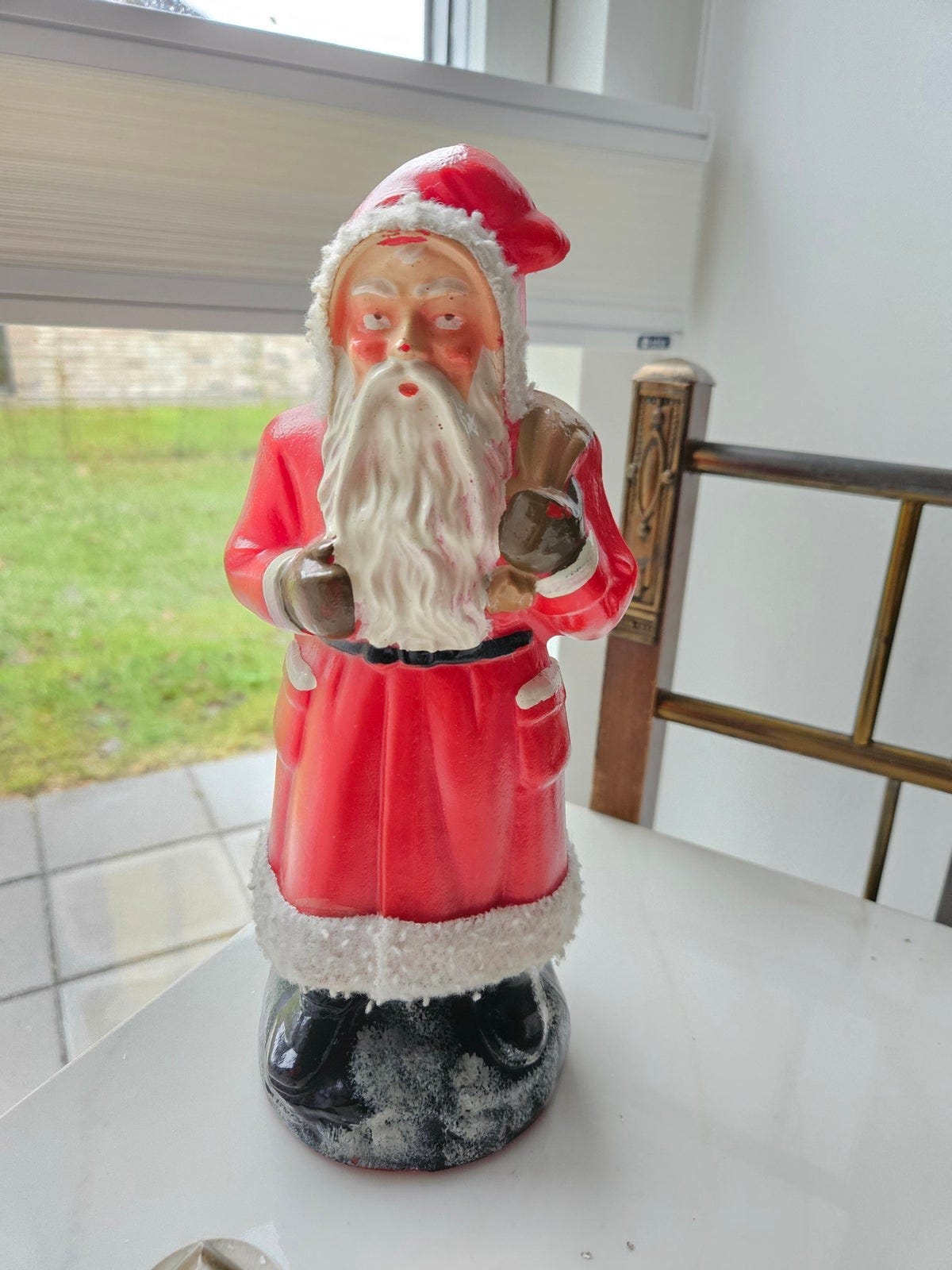 Gammel celluloid julemand candy container | DBA