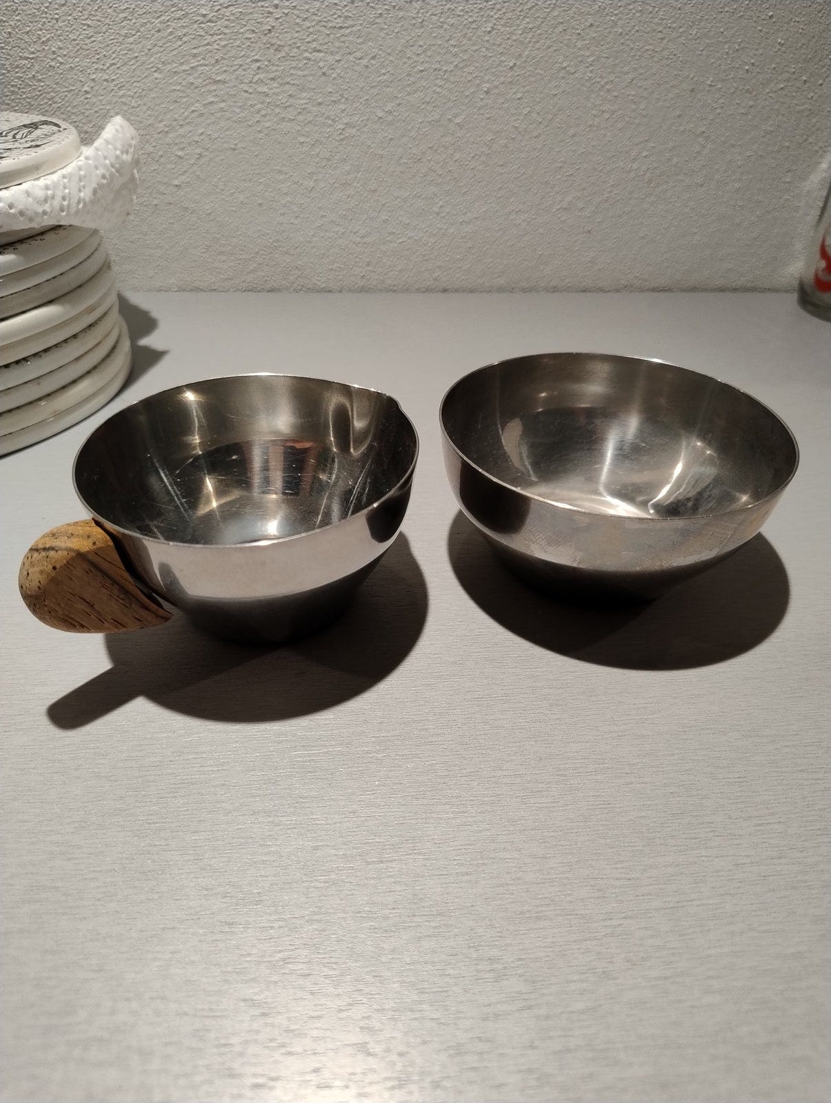 Rustfrit stål, Mælkekande og sukkerskål, Rustfri stål | DBA