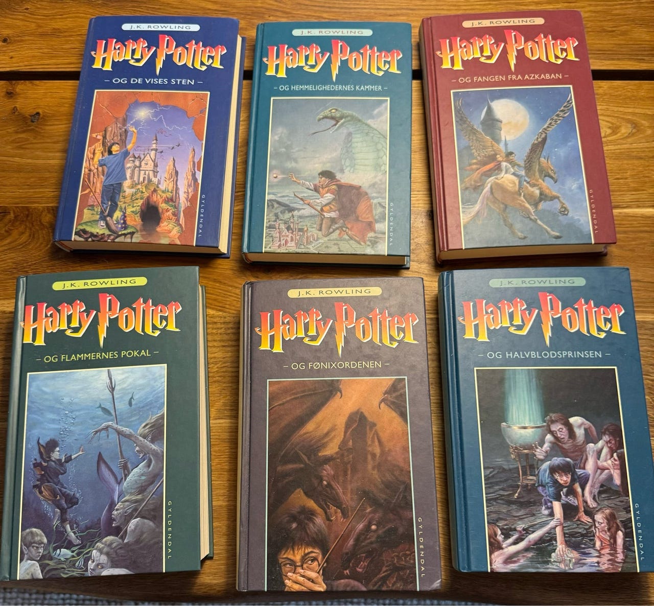 Harry Potter bind 1-6, J.K. Rowling, genre: eventyr | DBA