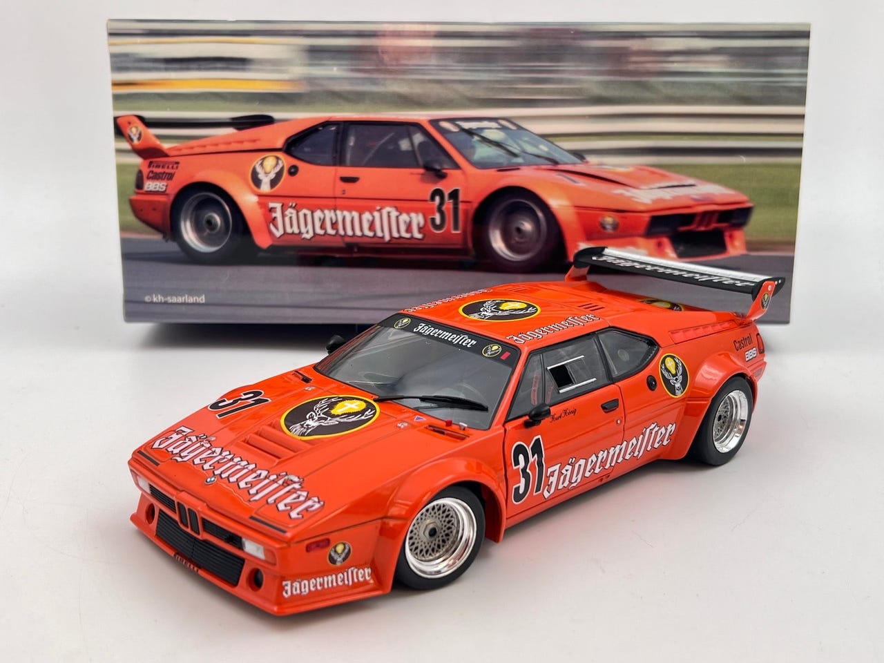 Modelbil, 1982 BMW M1 (E26) Procar, skala 1:18 | DBA