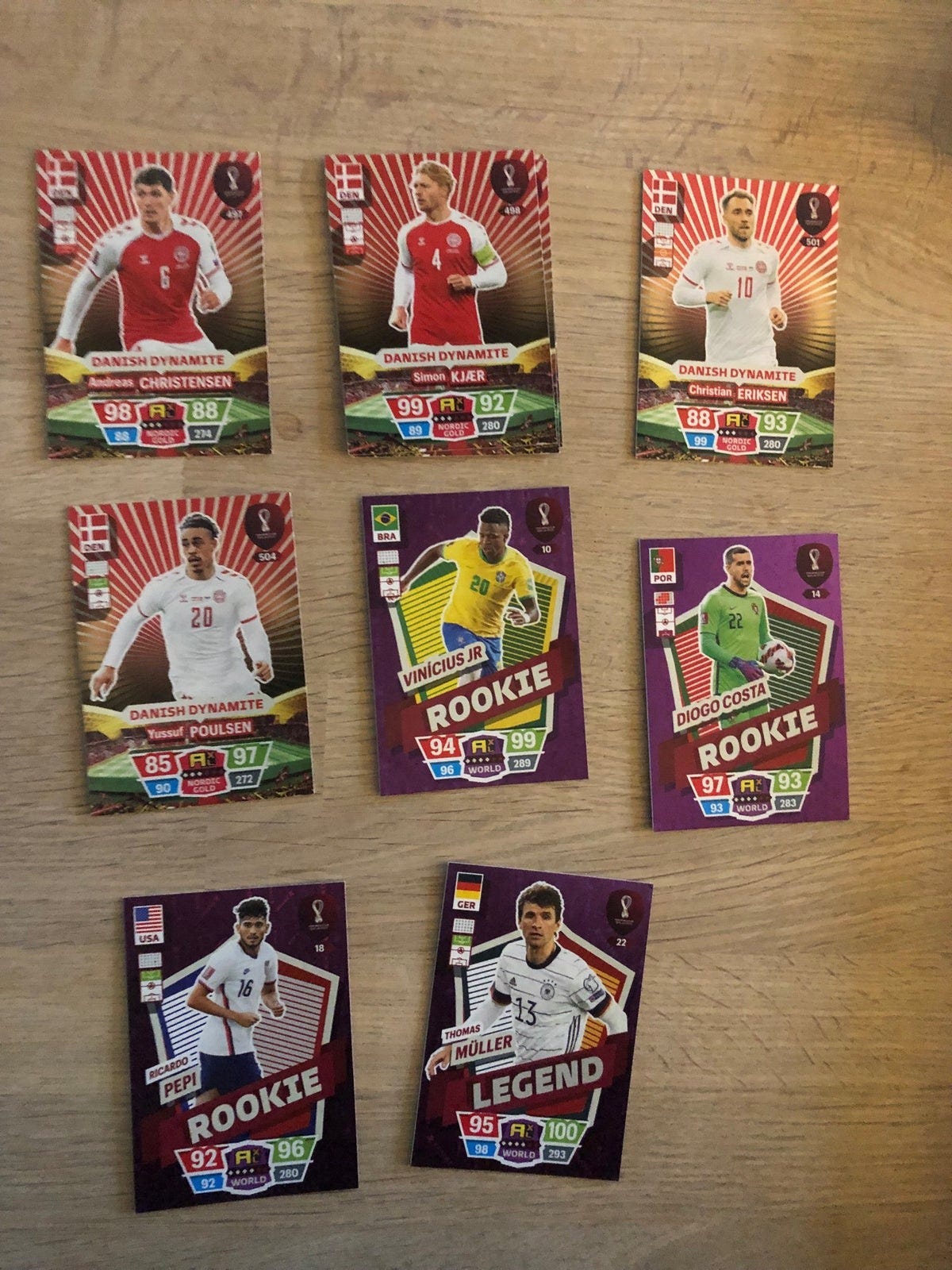 Samlekort, VM 2022 Fodboldkort Panini XL Adrenalyn | DBA