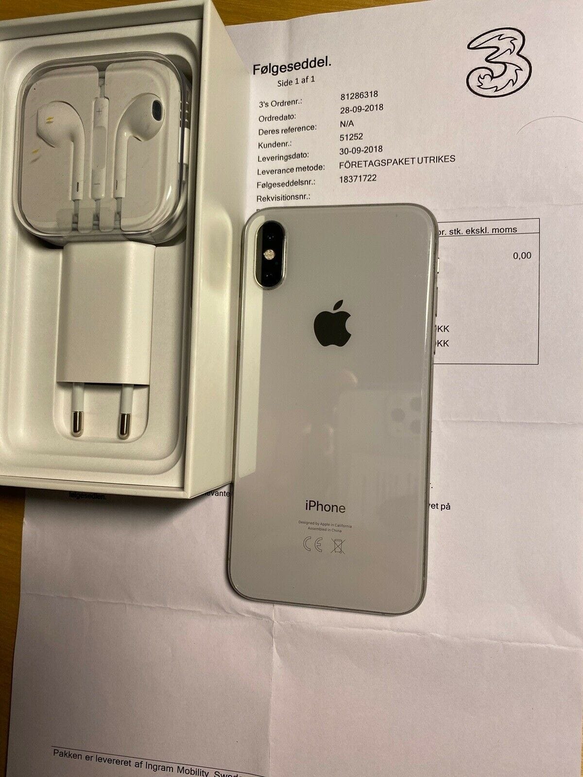 iPhone XS, 512 GB, hvid | DBA