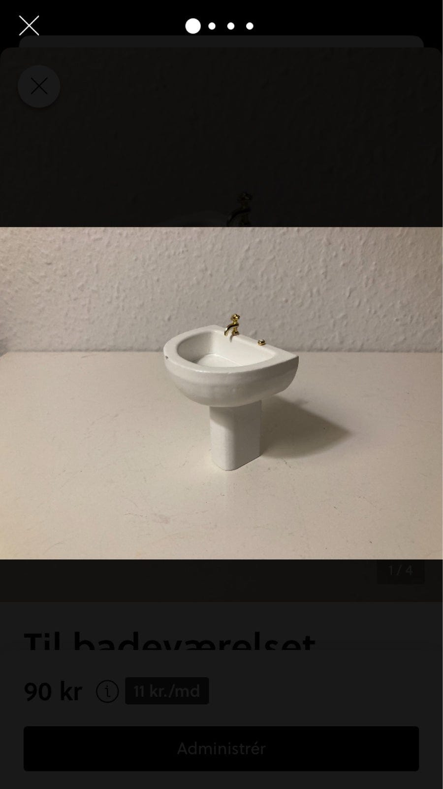 Miniature håndvask sjov pynt til badeværelse | DBA