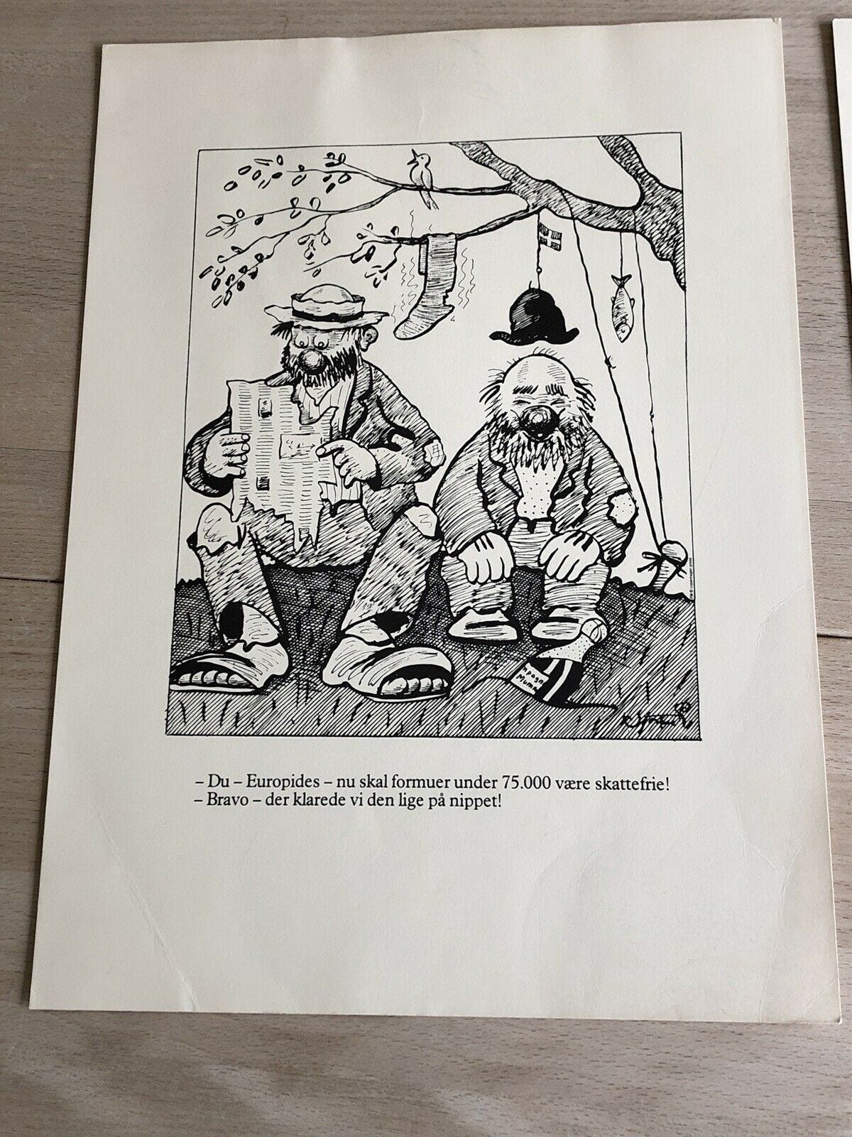 Litografi , Storm P, motiv: 2 Vagabonder | DBA