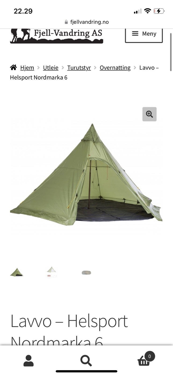 Helsport Nordmarka 6 lavvu | DBA