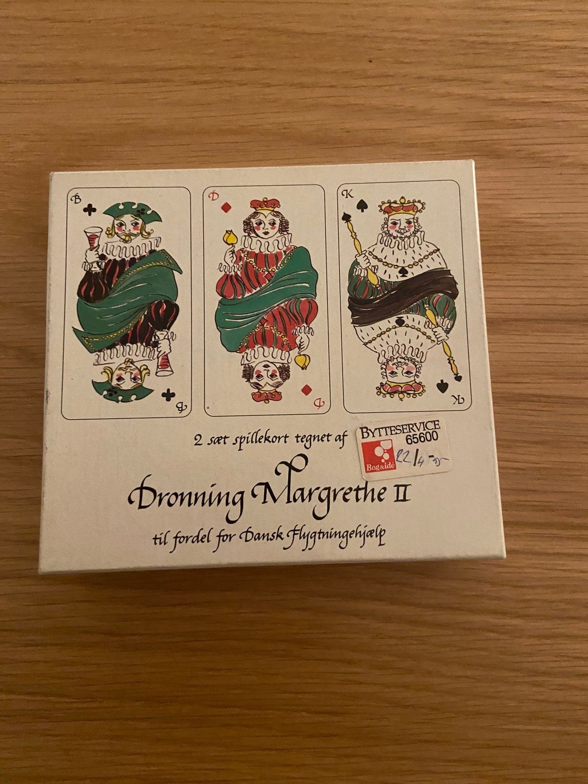 Tegnet af Dronning Margrethe 2, Spille kort, kortspil | DBA
