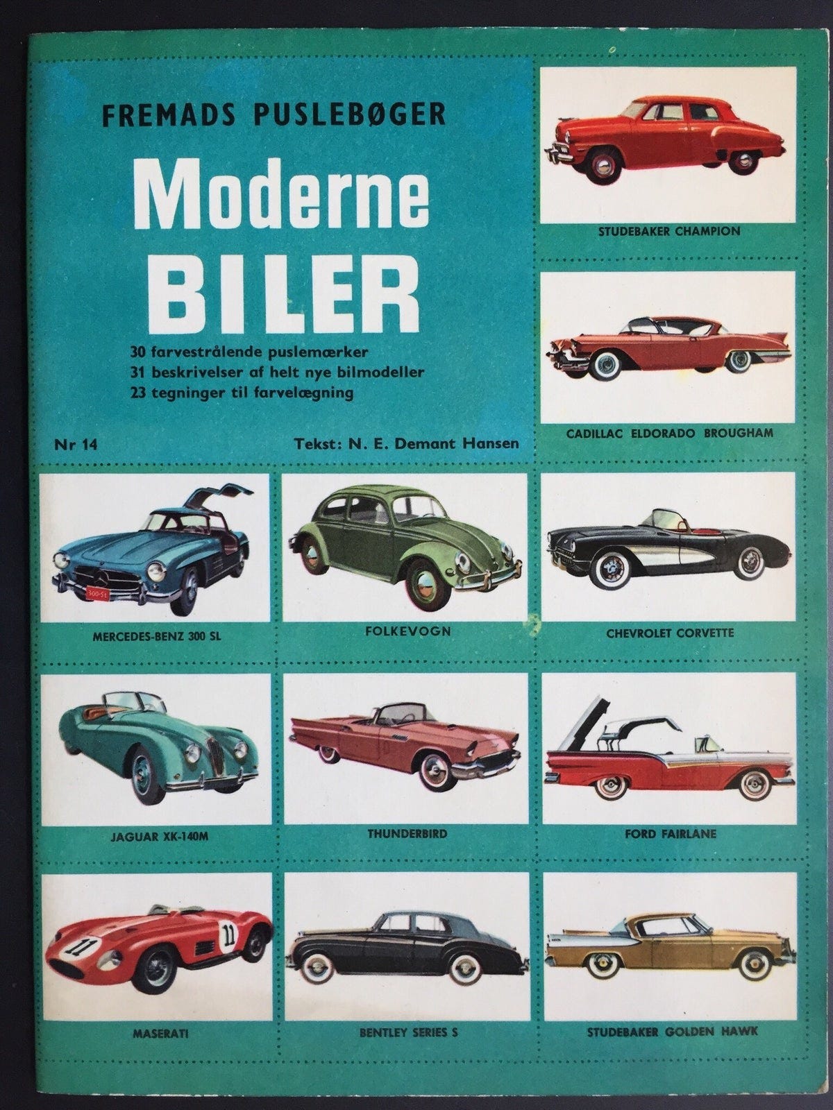 🚗🚕Moderne BILER - 26 s, N. E. Demant Hansen - 1955, emne: bil og motor ...