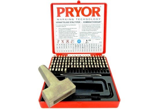 PRYOR kombi.sæt 3mm m/100 typer+holder | DBA
