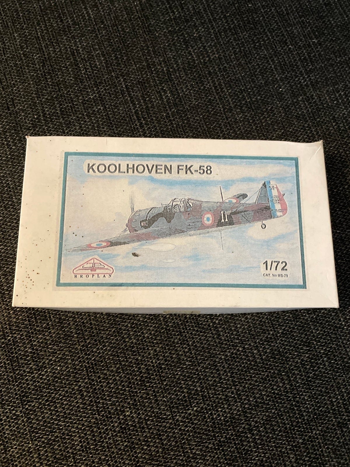 Byggesæt, Broplan Koolhoven FK-58, skala 1/72 | DBA