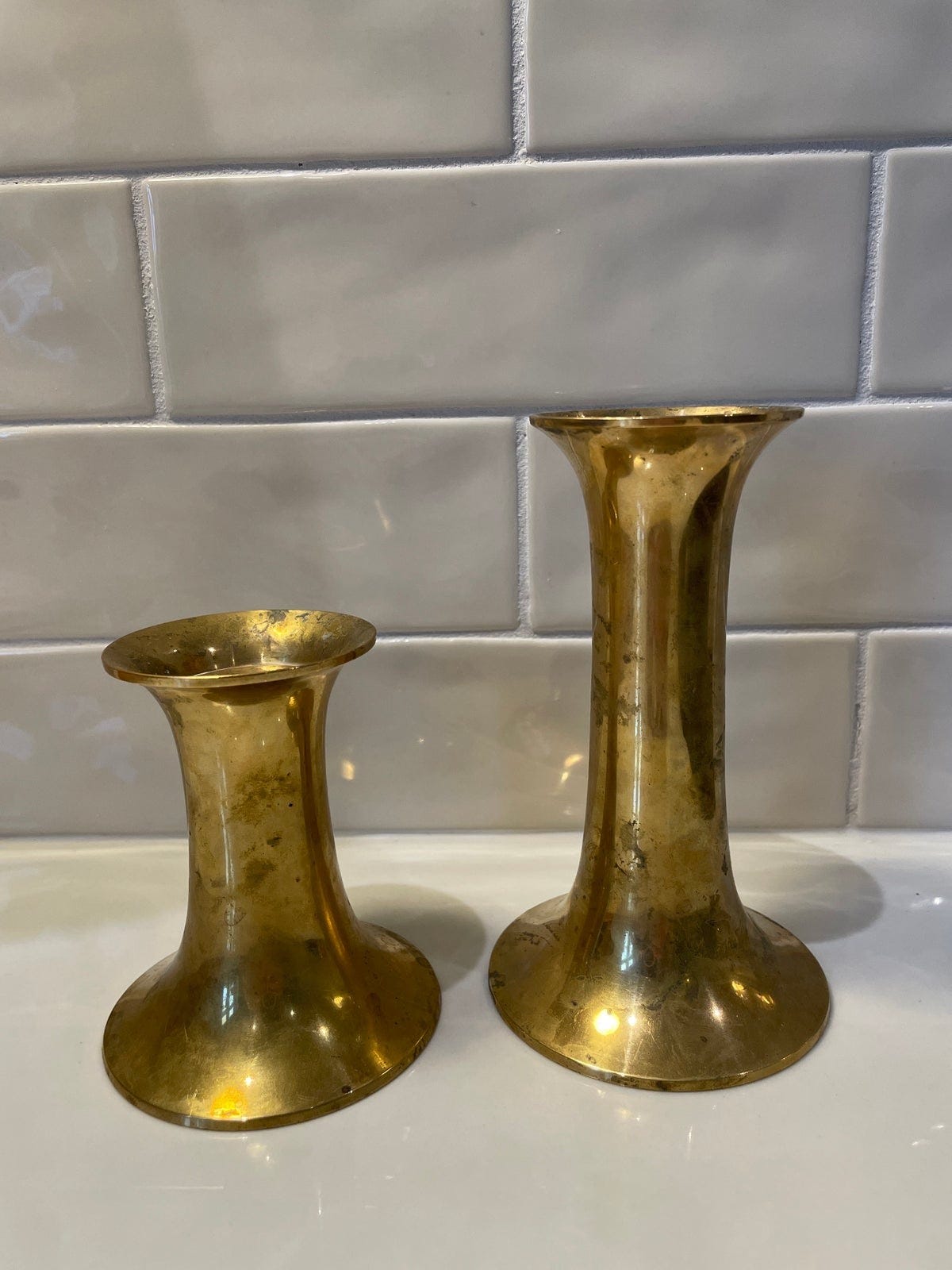 Messing lysestager | DBA