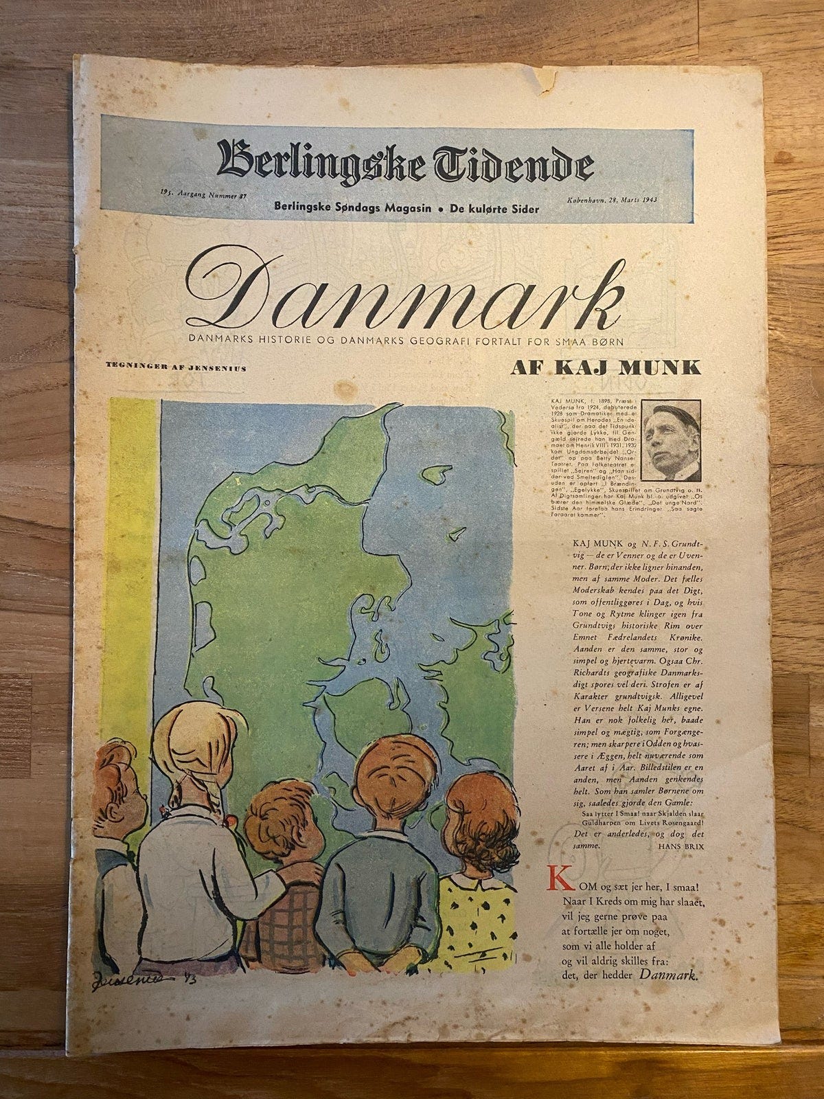 Danmark fortalt af Kaj Munk, Kaj Munk, genre: historie | DBA