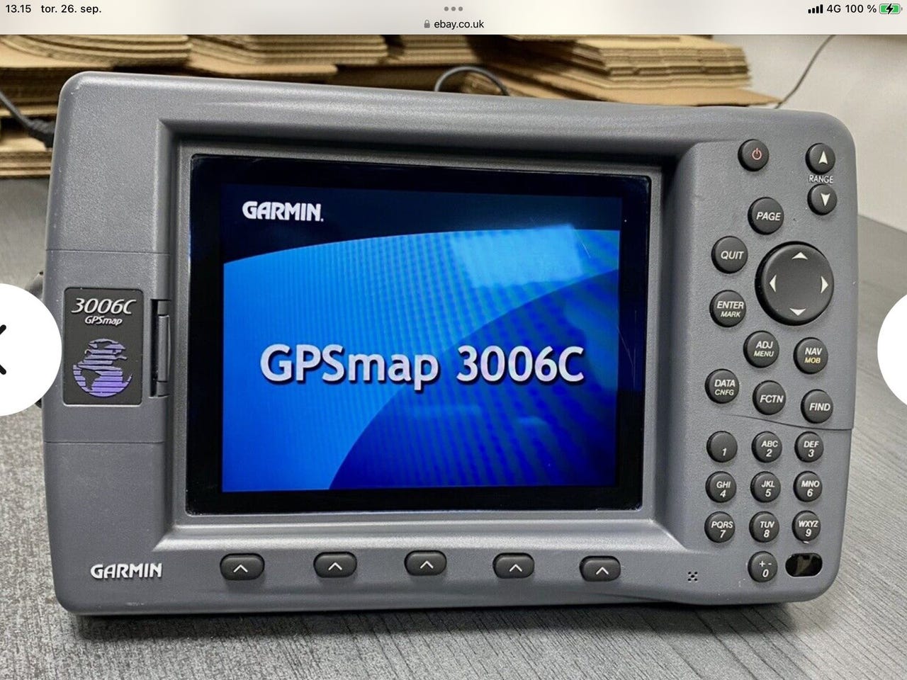 Kortplotter garmin 3006 i farver . Der medfølger maskinen/ monterings bøjle/s... | DBA