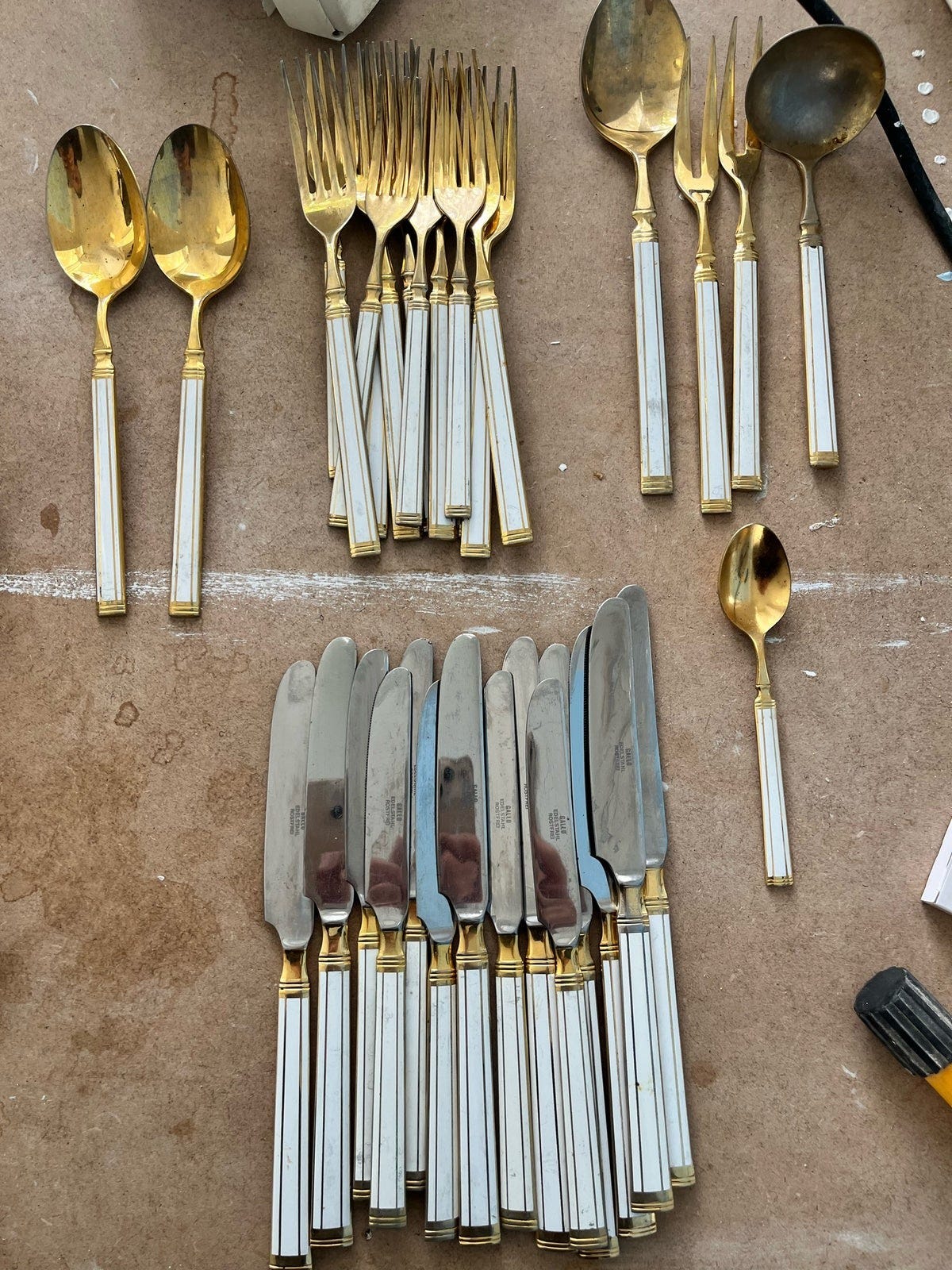 Vintage guld bestik | DBA