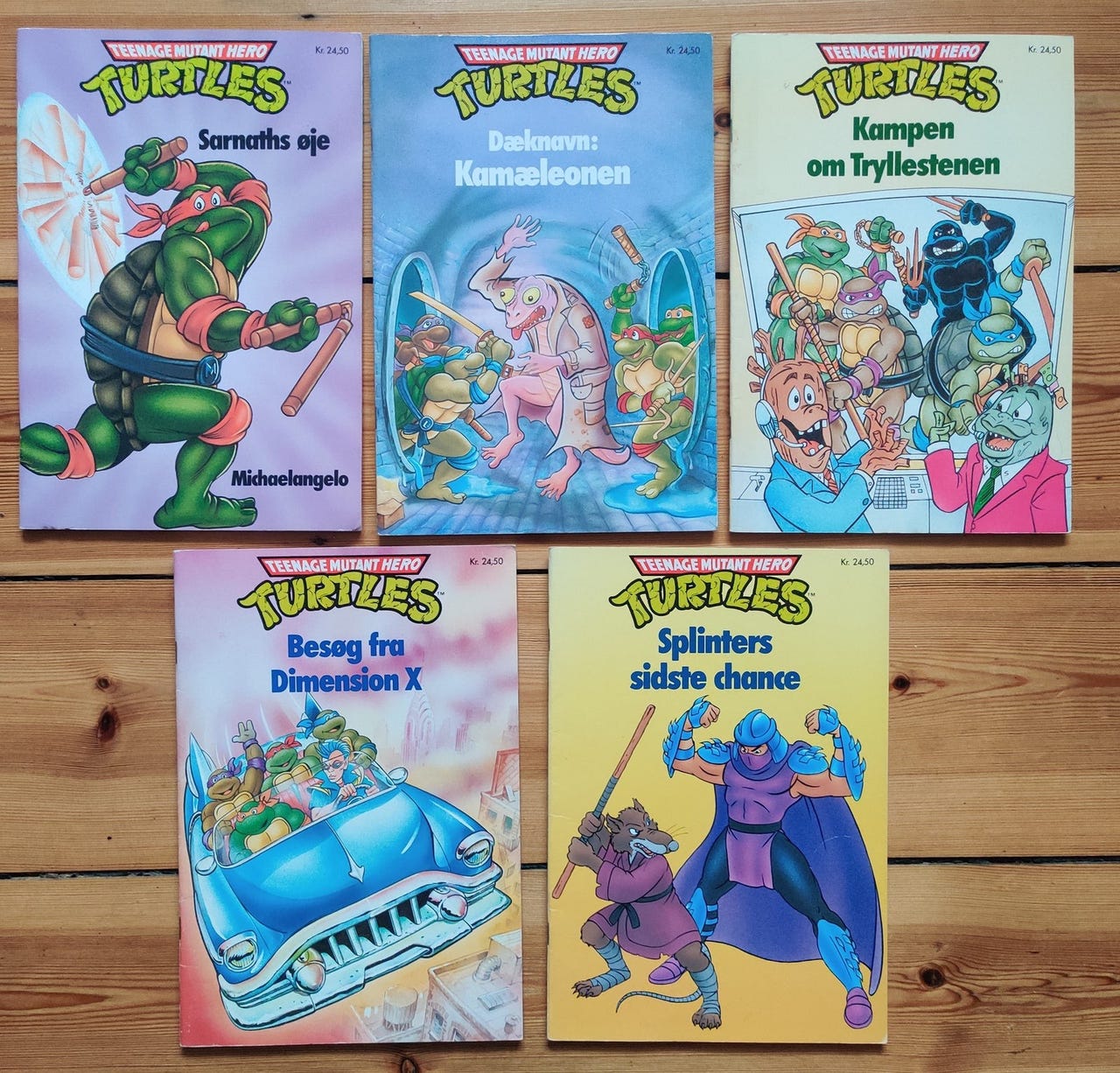 Teenage Mutant Ninja Turtles Tegneserie Lot x 5, David Weiss & Patti ...