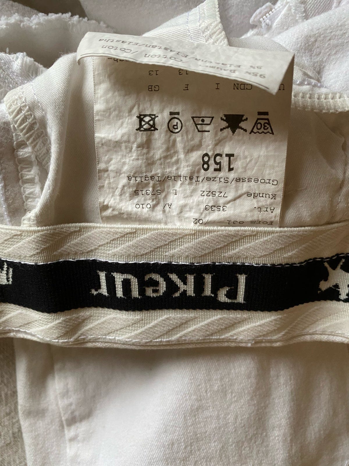 Ridebukser, Hvide ridebukser med skind på knæene , str. 158 | DBA