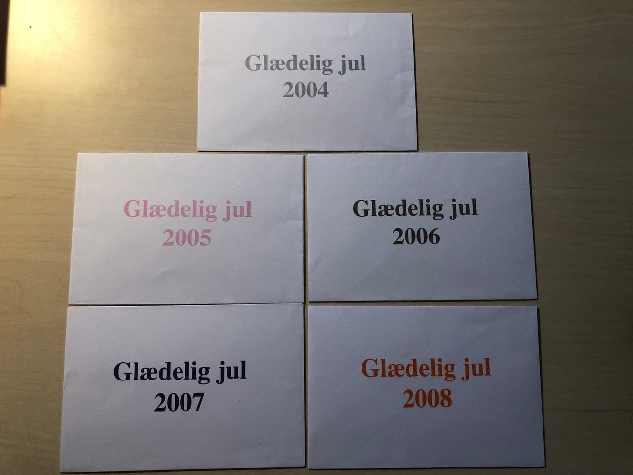 Receptkuverter - Motiv: Glædelig Jul 2004-2008 | DBA