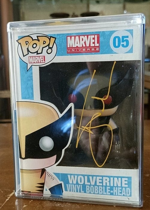Funko - Funko Pop #05 Wolverine Signed by Hugh Jackman w/ Beckett COA ...