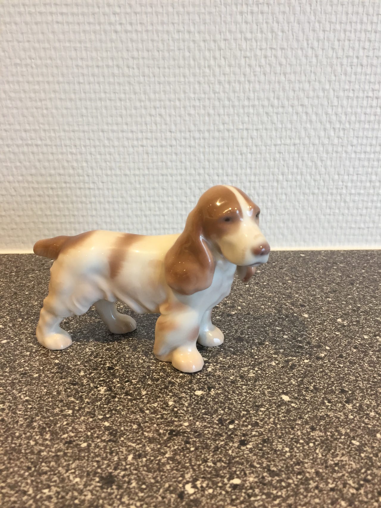 Bing og Grøndahl Porcelænsfigur Cocker spaniel nr.2171 Brun/Hvid | DBA