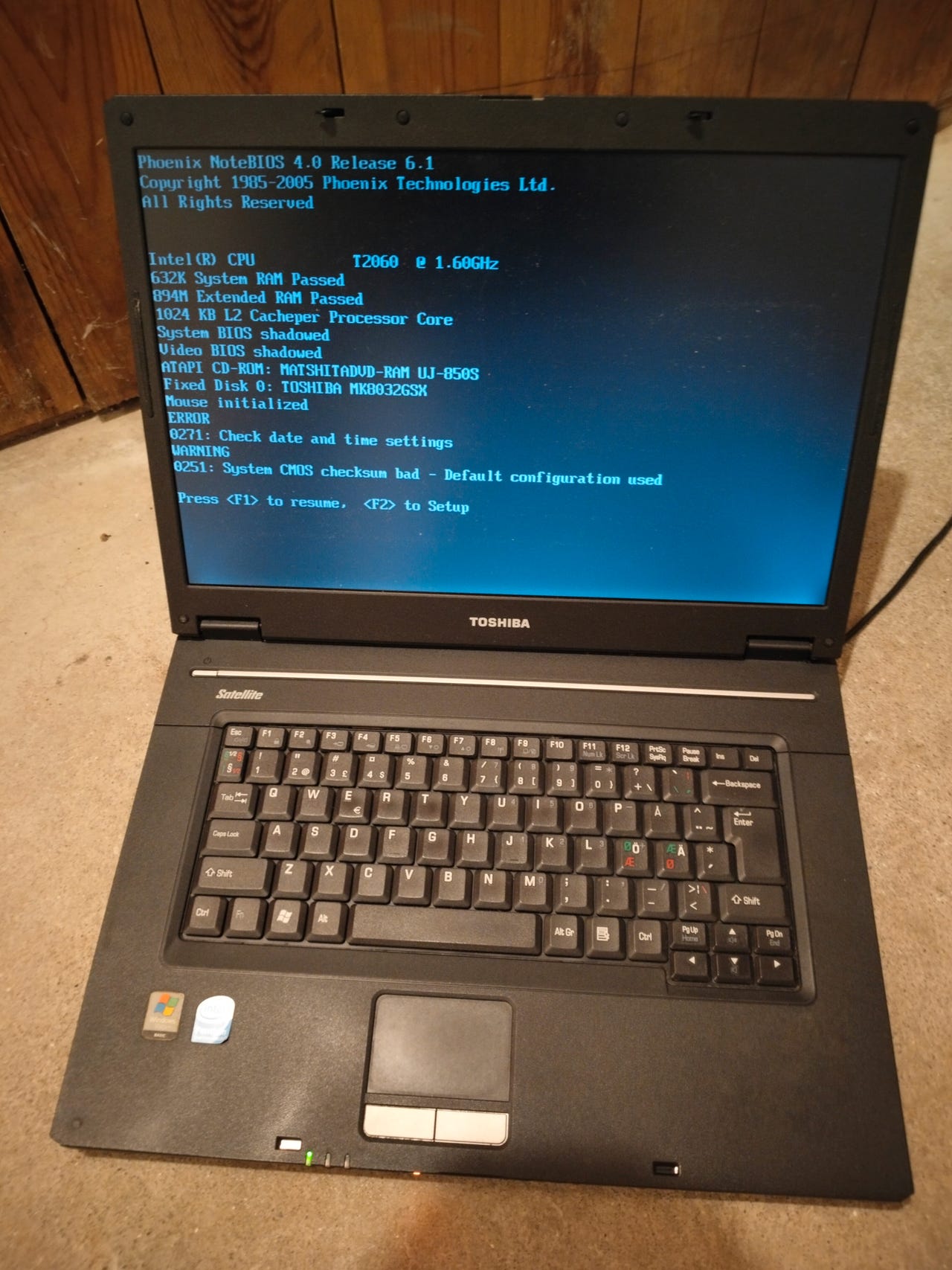 Toshiba laptop/Computer | DBA