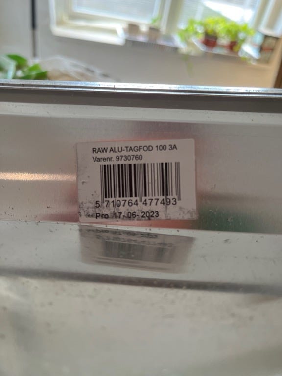 RAW alu tagfod | DBA