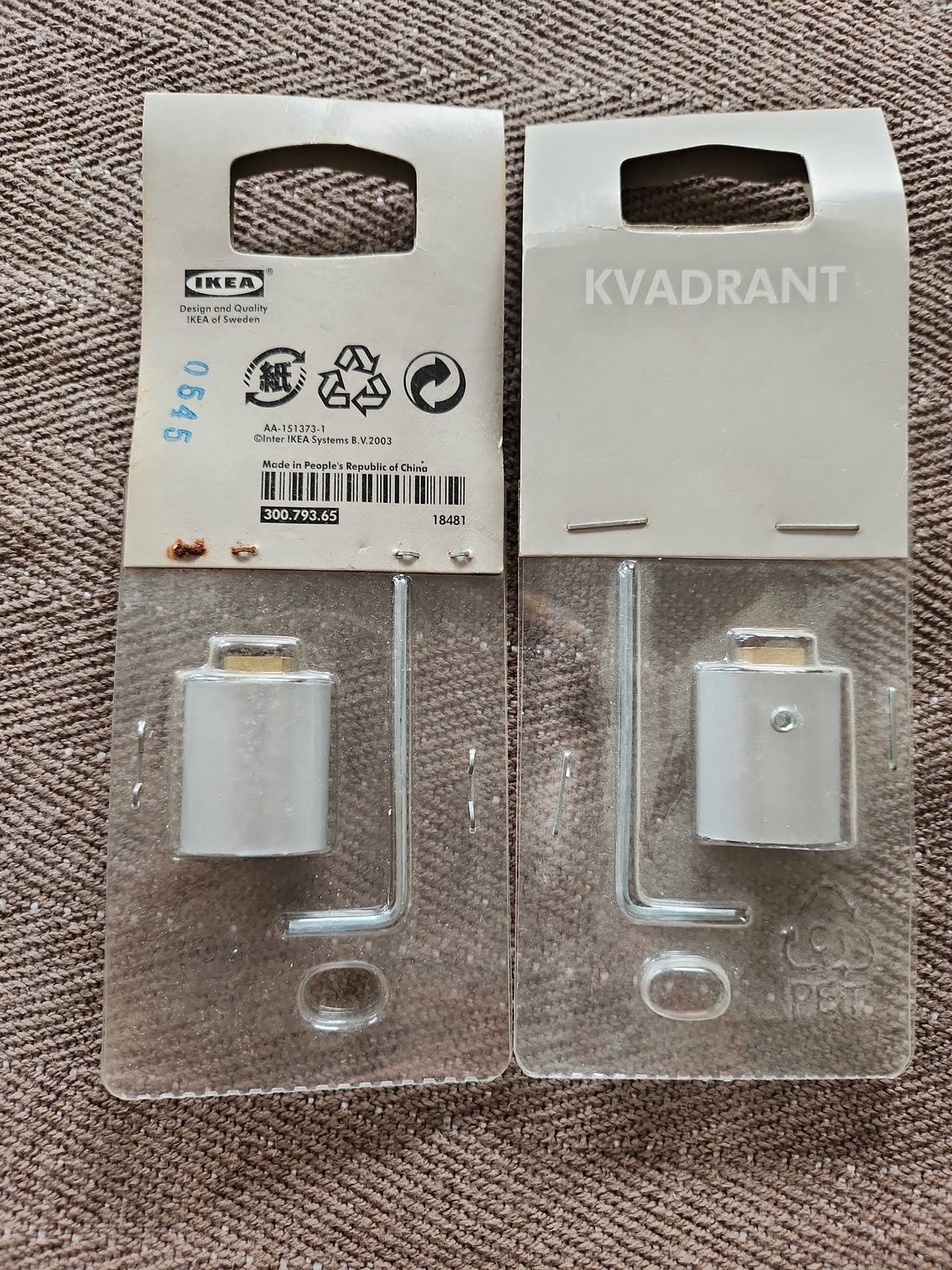 2 stk IKEA KVADRANT 300.793.65 Vinduesrammestøtte | DBA