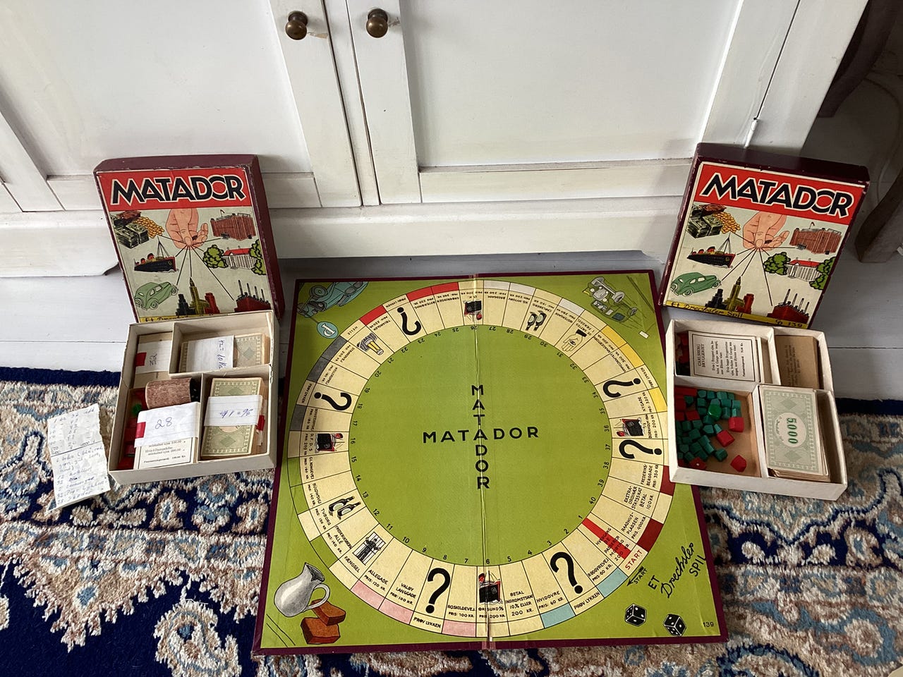 Ældre matador spil med eksta tilbehør | DBA