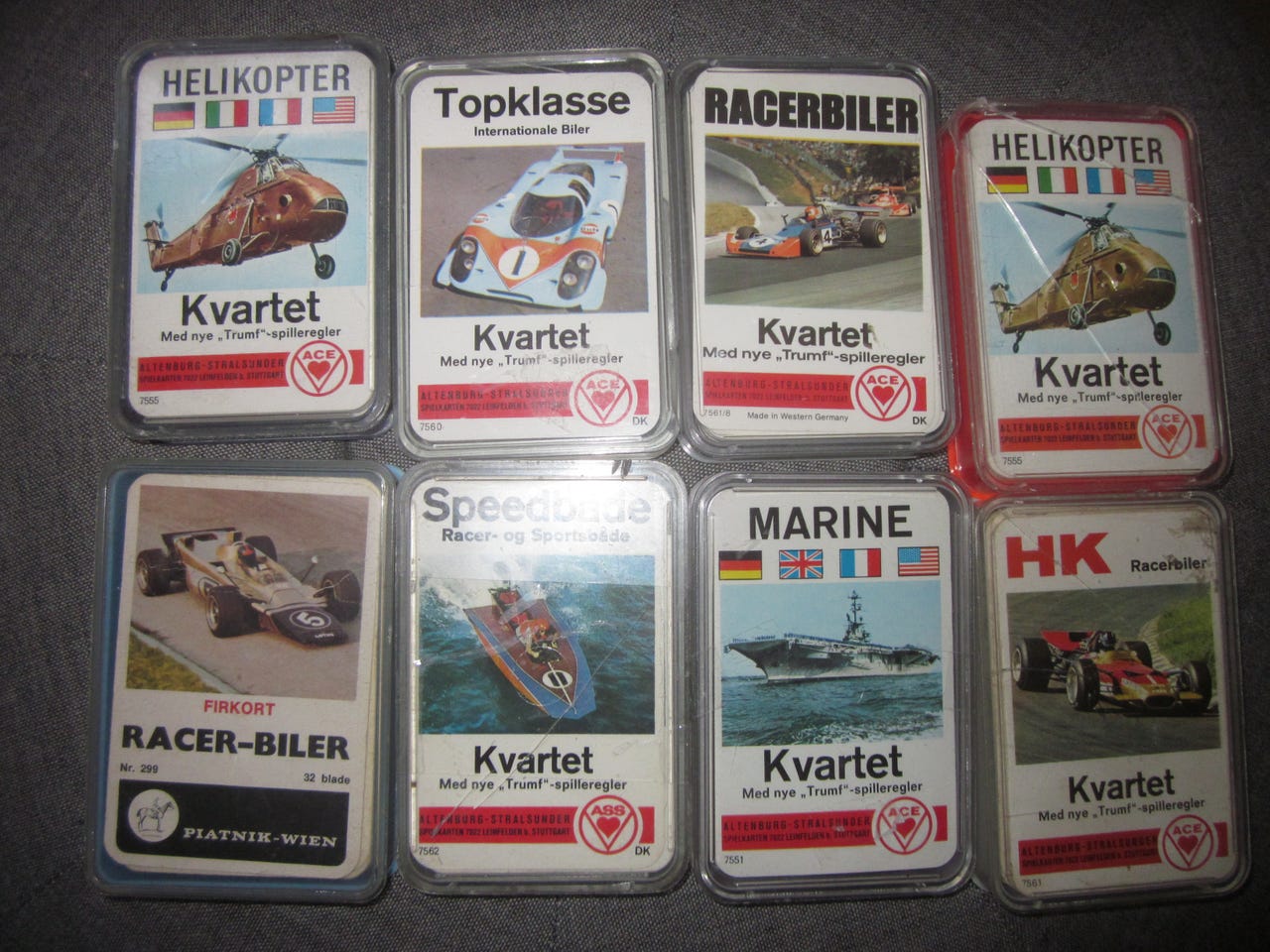 Spil, Bilkort, flykort - Kvartet kort ! | DBA