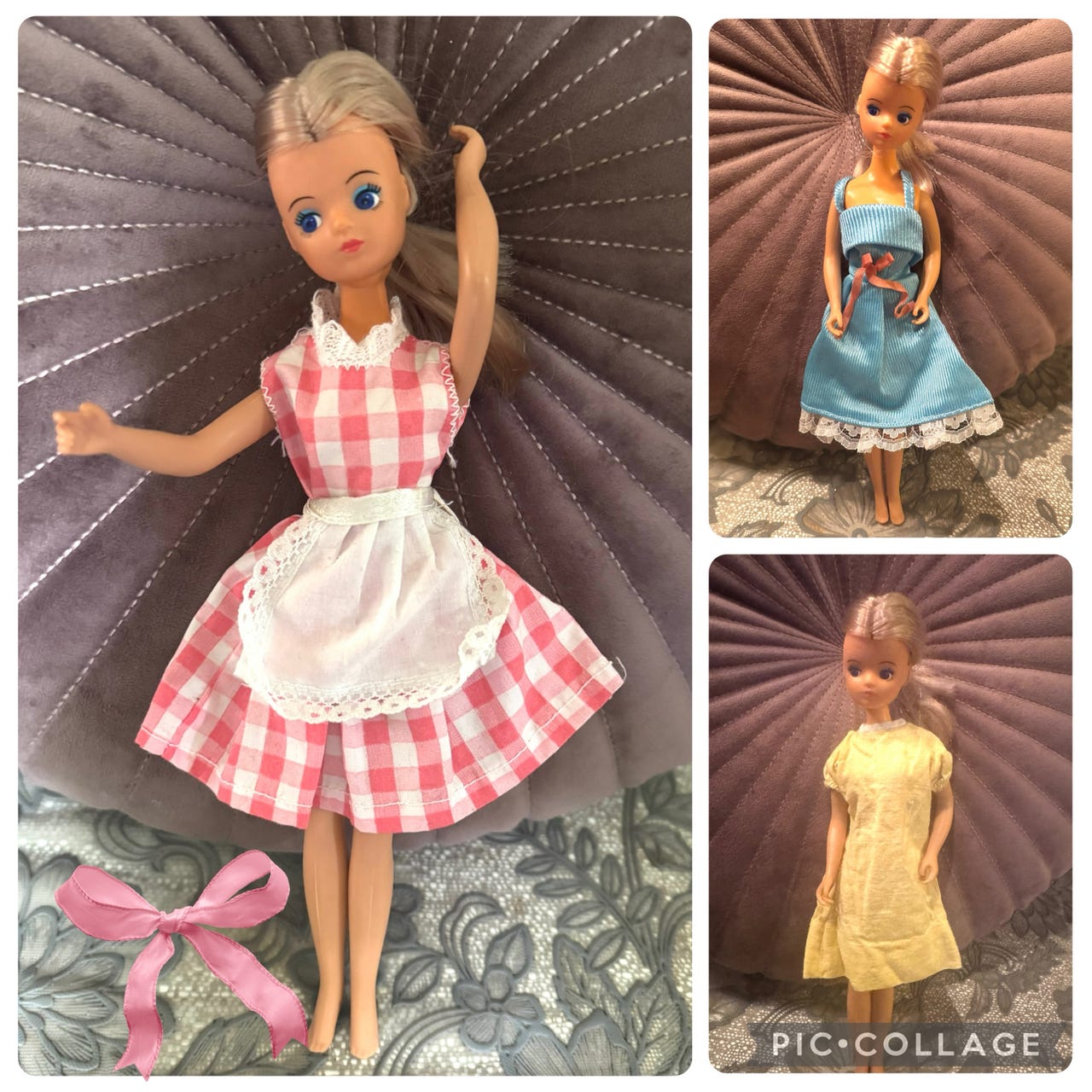 3 søde vintage kjoler - passer bl.a. til Daisy dukken. 80kr for alle tre | DBA