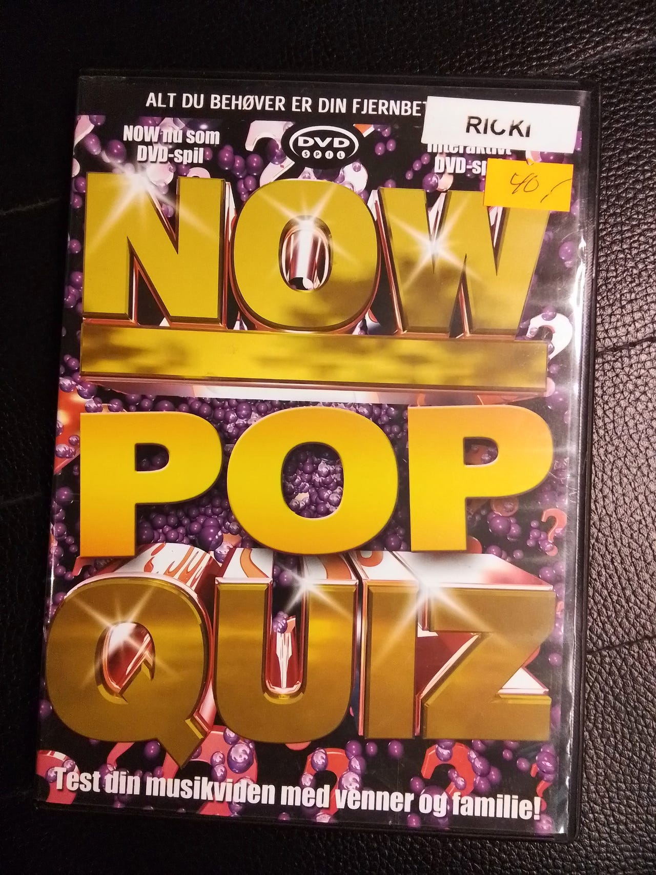 Now pop quiz dvd | DBA